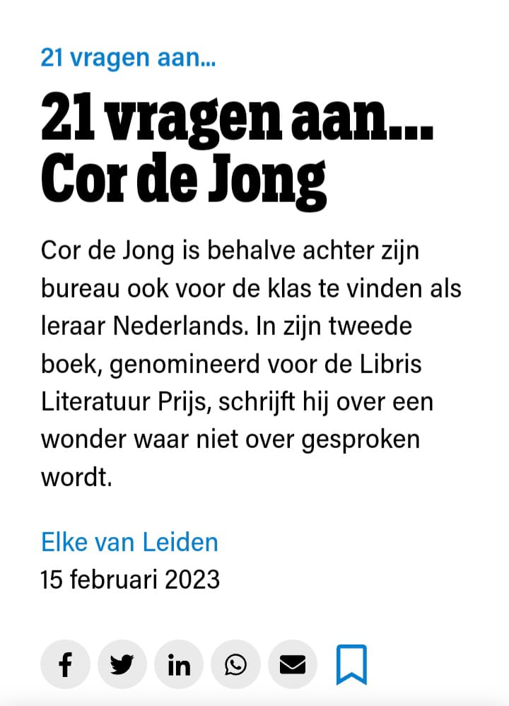 De prediker – Cor de Jong